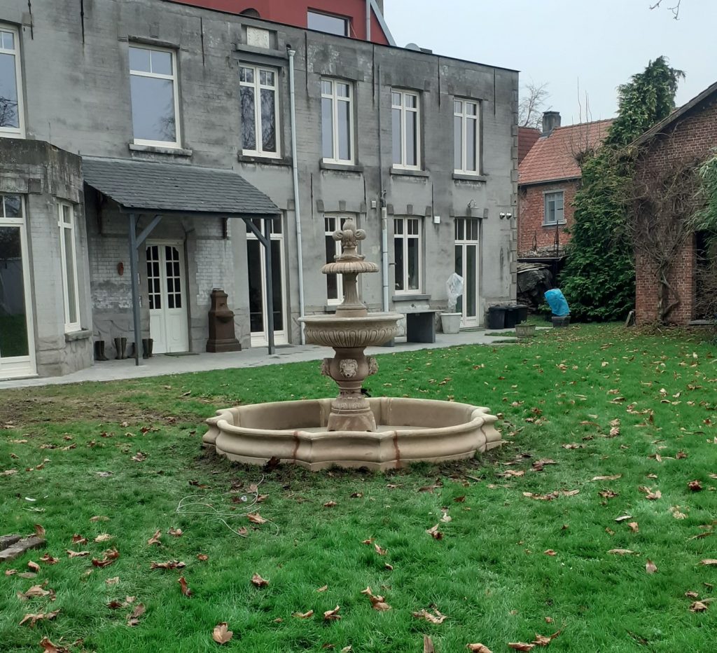 Fontein 33 rand 110 terracotta look - Toscana Garden